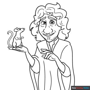 Bruno From Encanto Coloring Page Easy Drawing Guides