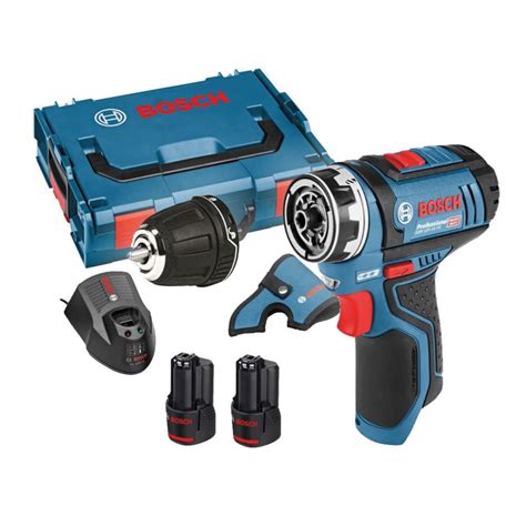 Bosch GGSR 12V 15 FC 12v FlexiClick Drill Driver With GFA 12 B Chuck