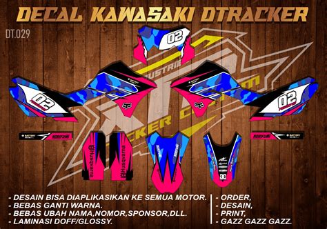 Decal Sticker Motor Cross KLX Dtracker 150 New Fullbody Dekal Stiker