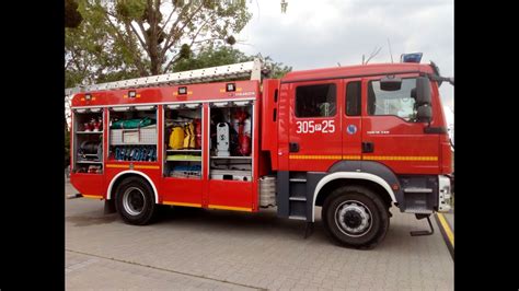 Odjazd z Pikniku Alarmowo Trąby 305 P 25 GCBA 5 35 MAN TGM 18 340