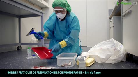 Bonnes pratiques de préparation des chimiothérapies Bris de flacon