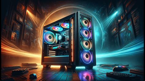 Amanson Pc Case Pre Install Pwm Fans Atx Mid Tower Gaming Case Mesh