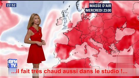 Météo HOT et SEXY sur BFM TV Sandra LARUE le 25 07 2018 à 22h52