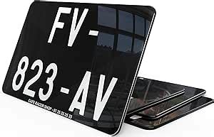 Amazon Fr Plaque Immatriculation Moto Collection Noire X Cm Avec