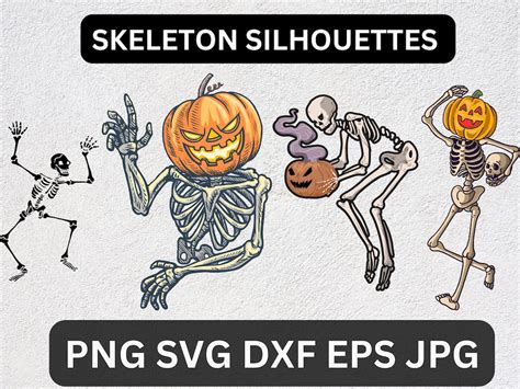 Skeletons Halloween Svg Dancing Halloween Svg Halloween Svg Bundle