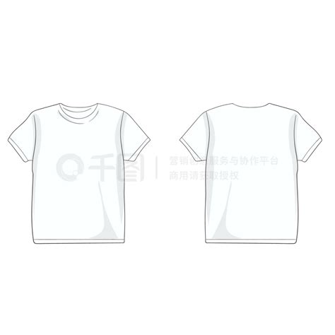 矢量元素免抠元素 白色短袖T恤矢量元素AI 模板免费下载 ai格式 2000像素 编号35400299 千图网