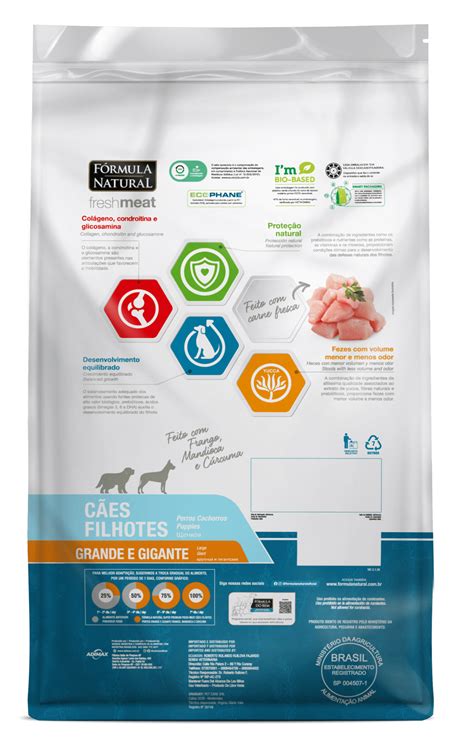 Fórmula Natural Fresh Meat Cães Filhotes Portes Grande e Gigante Sabor