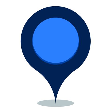 Blue Map Location Pin Icon Vector Image Free SVG