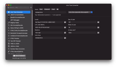 UNIX Timestamp Converter
