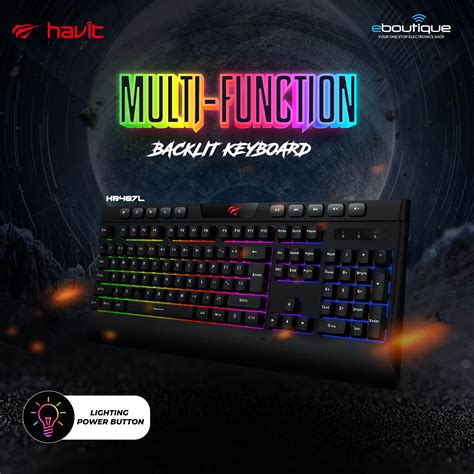 HAVIT RGB Multifunction Gaming Keyboard KB487L Lazada PH