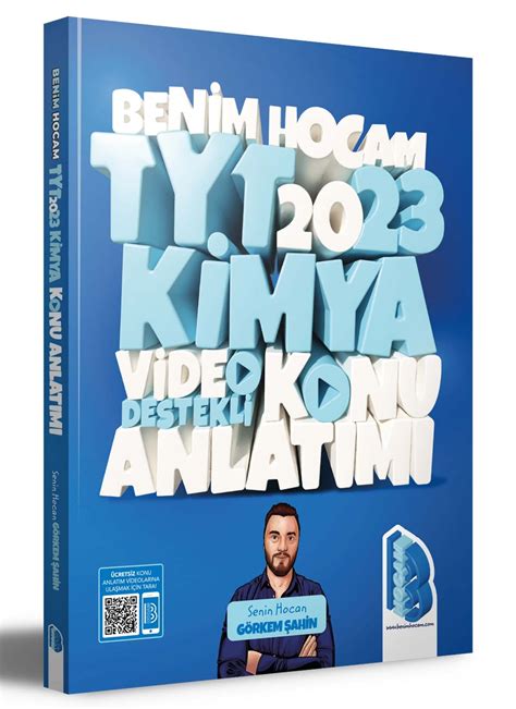 2023 TYT Kimya Video Destekli Konu Anlatımı Benim Hocam Yayınları
