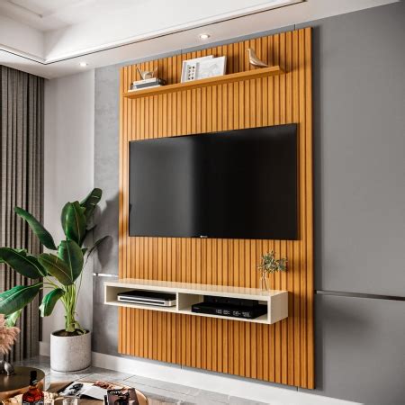 Painel Ripado Para Tv At Polegadas Intense Nicho Cm Vianossa