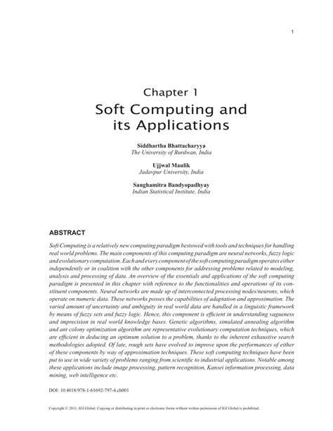 pdf soft computing and its applications