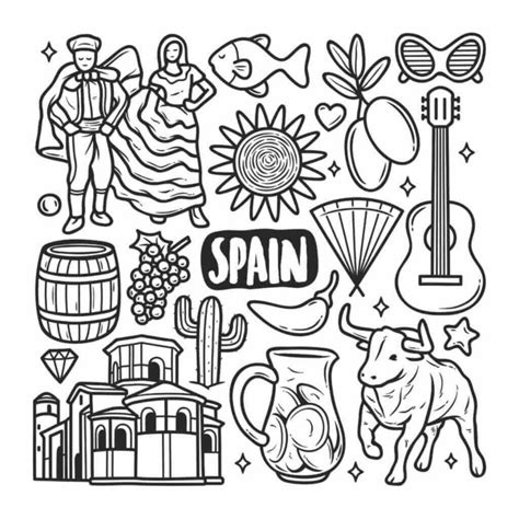 Dibujos de España para Colorear