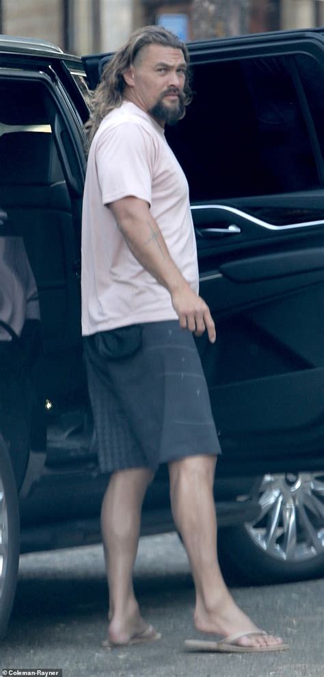 Jason Momoa Reveals His New Semi Shaved Haircut While Running Errands