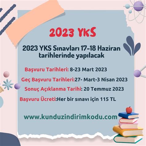 2023 YKS YTT AYT Tarihleri Kunduz İndirim Kodu ALİSAN453T ALİSAN300