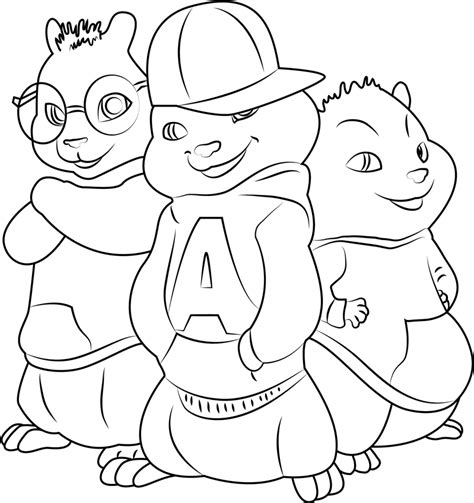 Dibujos De Alvin Y Las Ardillas Para Colorear E Imprimir ColoringOnly
