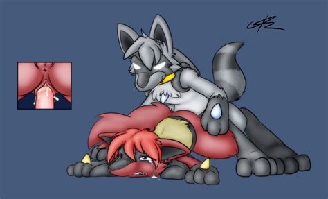 Rule 34 Anus Black Fur Color Female Feral Fur Furry Ears Furry Tail Grey Fur Insertion Lucario