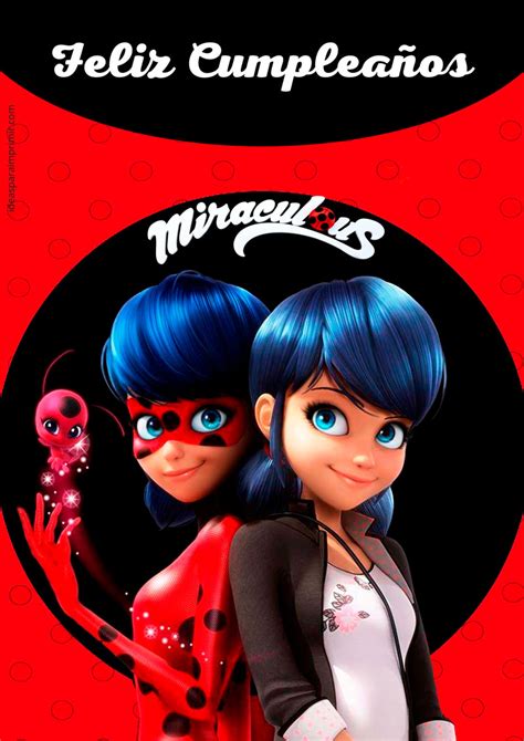 KIT de cumpleaños de MIRACULOUS LADYBUG imprimible GRATIS Incluye