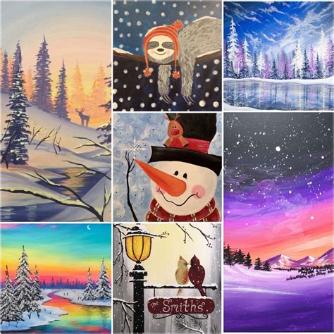 Winter Themed Artwork PERFECT For This Time Of Year Pinot S Palette