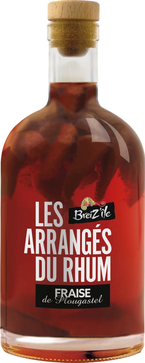 Rhum arrangé Fraise de Plougastel Les Arrangés du Rhum 306 Breiz