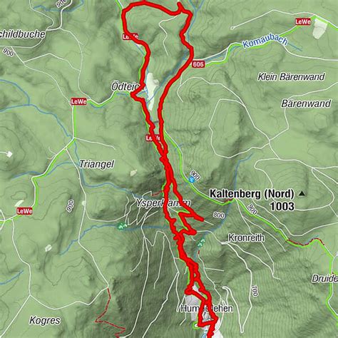 PISCHING Ysperklamm um den eh Ödteich und wieder zurück BERGFEX