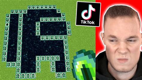 Ich Teste Virale Minecraft Tik Toks Verarsche Youtube