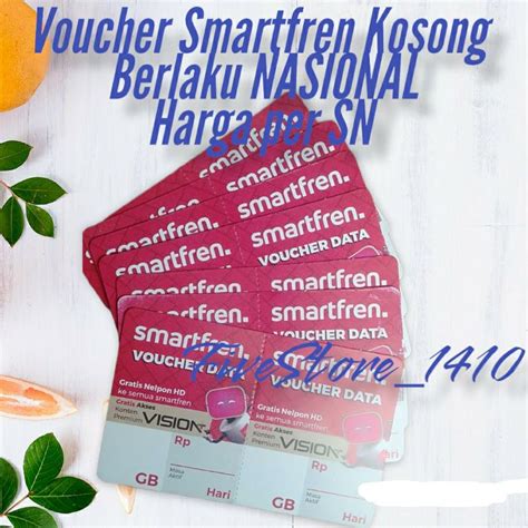 Jual Voucher Smartfren Kosong Exp Desember 2025 Shopee Indonesia
