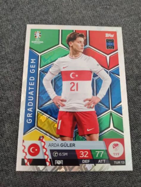 TOPPS MATCH ATTAX UEFA EURO 2024 Graduated Gem Arda Güler TUR13 EUR 1