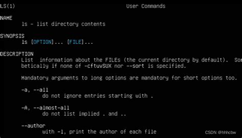 linux学习笔记——查看帮助信息 linux help 帮助信息解释 csdn博客
