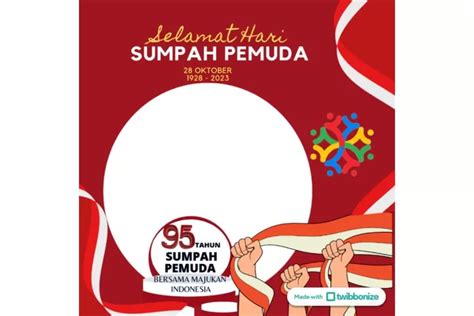 11 Link Twibbon Hari Sumpah Pemuda 2023 Desain Bingkai Foto Unik Untuk
