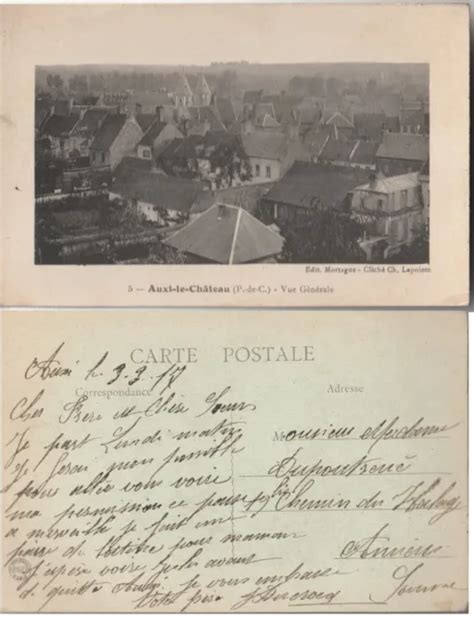 CPA AUXI LE CHATEAU vue générale N 5 EUR 1 20 PicClick FR