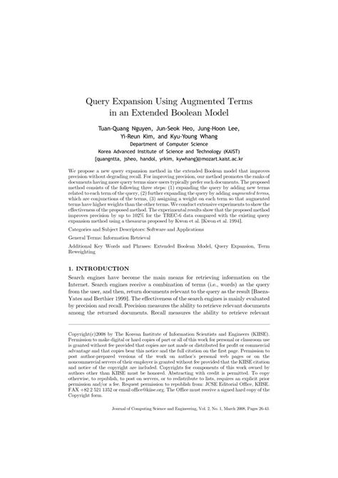pdf query expansion using augmented terms in an extended boolean model