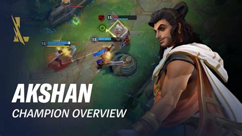 Akshan Champion Overview Gameplay League Of Legends Wild Rift