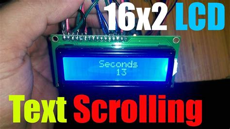 Arduino 16x2 LCD Screen Display Text Scrolling Arduino Project For