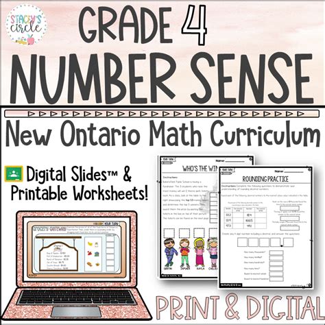 Grade Number Sense Unit Stacey S Circle