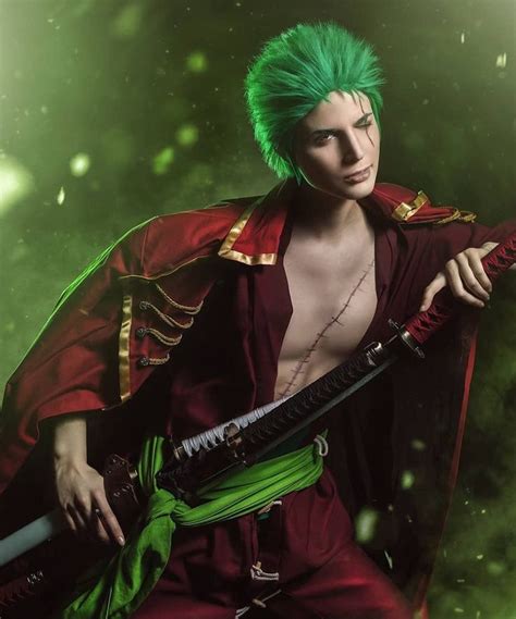 Handsome One Piece Pirate Hunter Zoro Cosplayed By Eiki Gambar