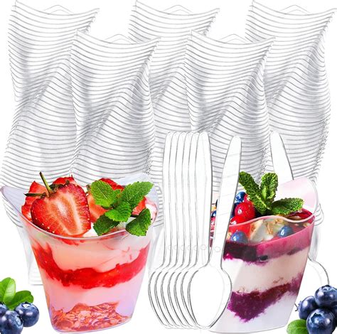WDZGX Tasses à Dessert Tasses Coupes Gobelets à Dessert 100ML