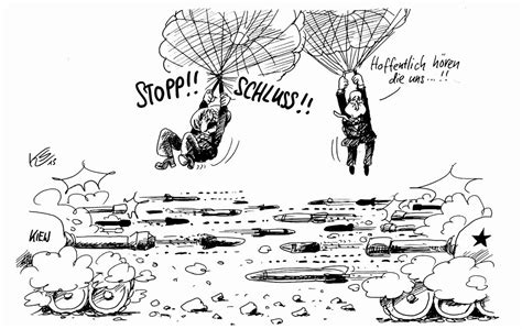 Friedensmission Karikaturen Badische Zeitung