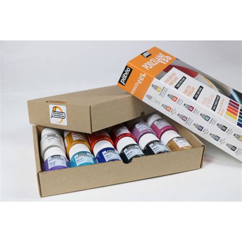 Farby Porcelaine 150 Brillant Pébéo 12 kolorów x 20 ml