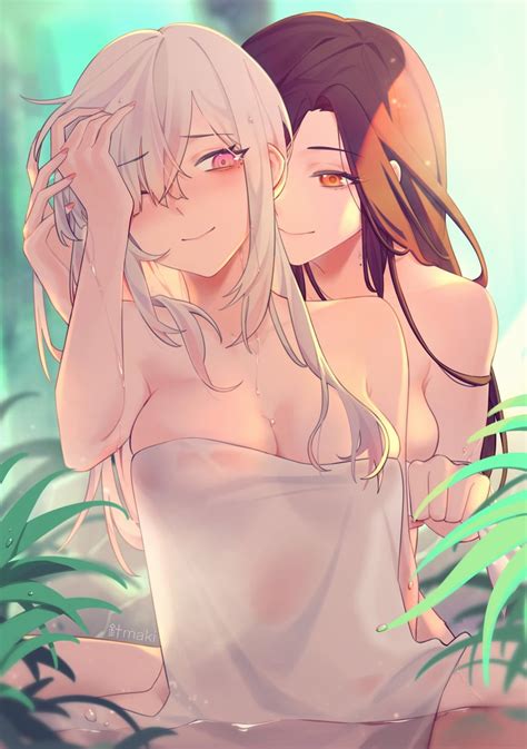 Sukoya Kana And Shirayuki Tomoe Nijisanji Drawn By Harimaki0 Danbooru