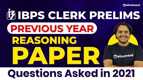 IBPS Clerk Prelims Reasoning Memory Based Paper 2021 IBPS Clerk