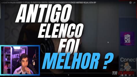 OVOTZ REAGINDO AO LUQUETA COMENTANDO SOBRE O ATUAL ELENCO DA GROTA E O