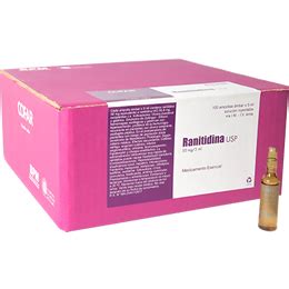 Ranitidina Solución inyectable INFOMERC Vademécum Farmacéutico Bolivia