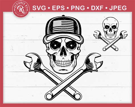 Skull Mechanic Svg Mechanic Svg American Mechanic Svg Etsy