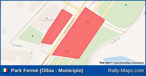Mapa Harmonogram Profil Elewacji Park Fermé Olbia Municipio