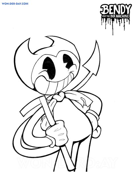 Dibujos De Bendy Para Colorear Y Imprimir WONDER DAY Dibujos Para