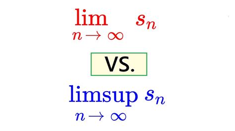 limsup vs limits youtube