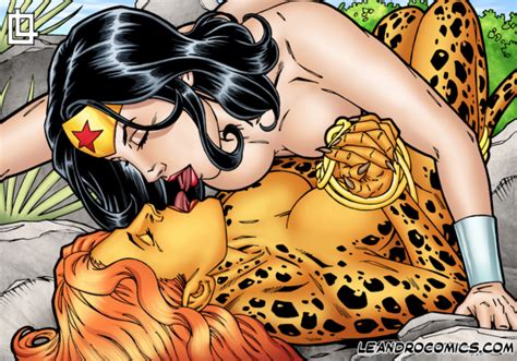 Wonder Woman And Cheetah French Kissing Wonder Woman And Cheetah Luscious Hentai Manga And Porn