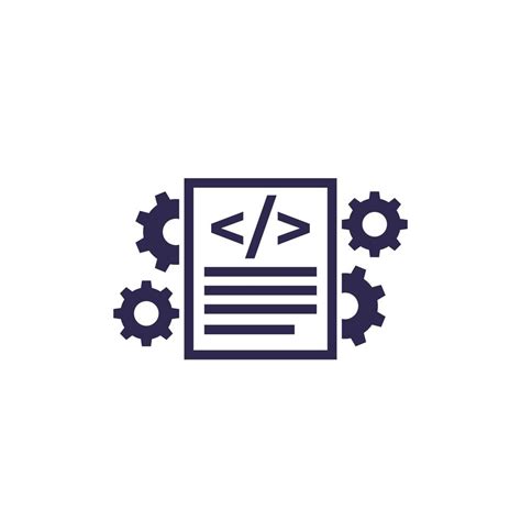 Code Optimization Icon On White Vector Vector Art At Vecteezy